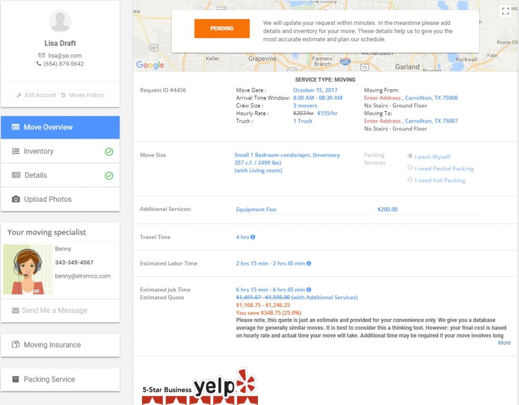 How does a Request Form Look Like? (Training 4) – MoveBoard Documentation